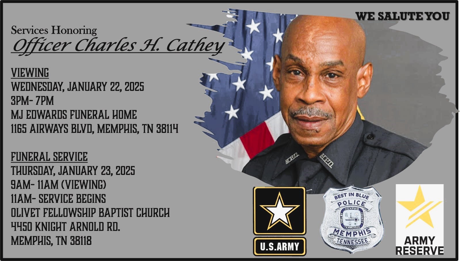 Charles Cathey Obituary - Memphis, TN
