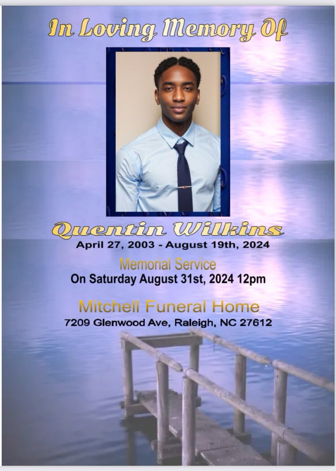 Quentin Wilkins Obituary - Raleigh, NC