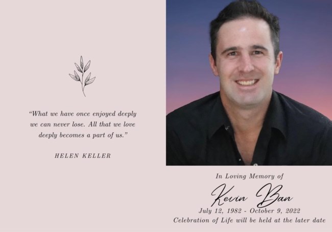 Kevin Ban Obituary - Wheat Ridge, CO