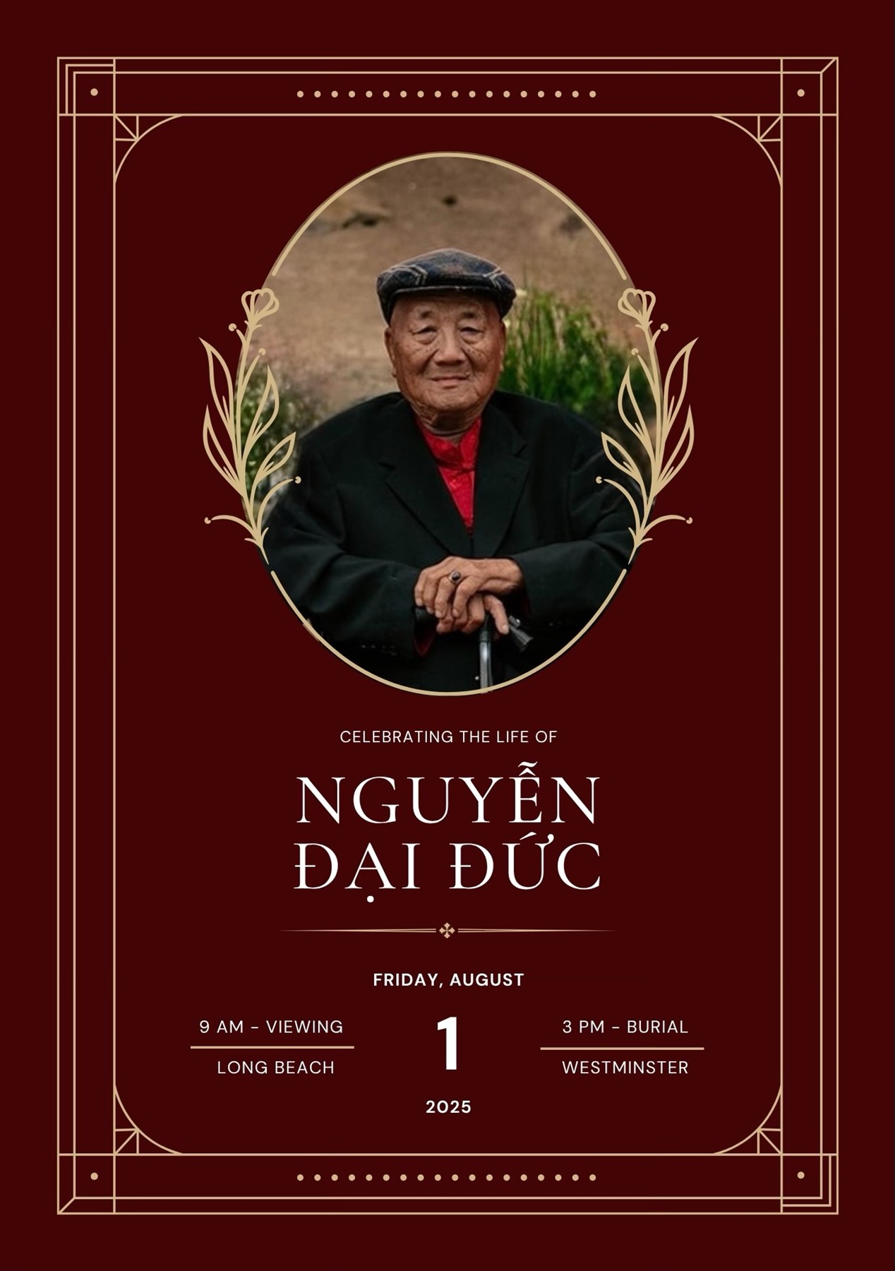 Duc Dai Obituary - Westminster, CA