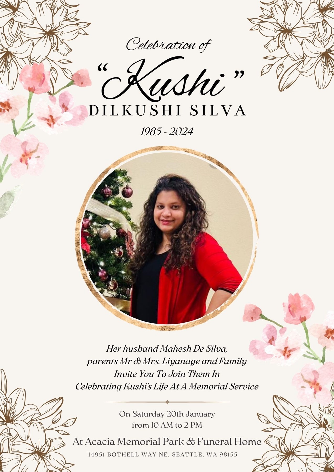 Dilkushi Silva Obituary - Seattle, WA