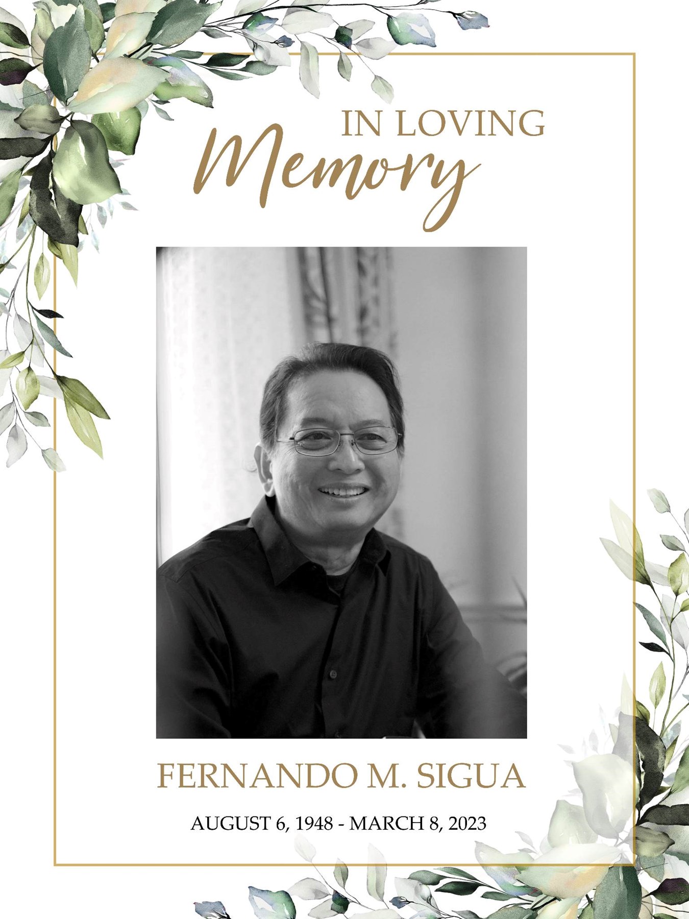 Fernando Sigua Obituary - Toronto, ON