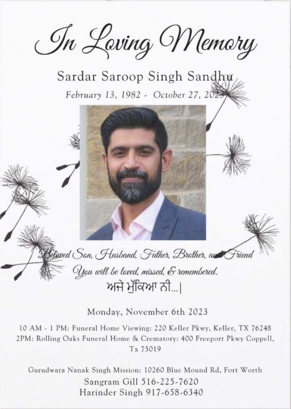 Saroop Sandhu Obituary - Keller, TX Saroop Sandhu Obituary - Keller, TX